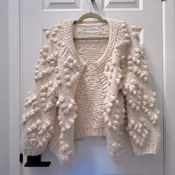 Chicwish | Sweaters | Chicwish Handmade With Love Chunky Pom Pom Wool ...